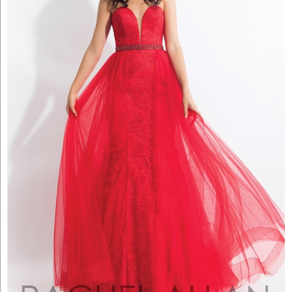 Red Racheal Allen Prom Dress - Gem